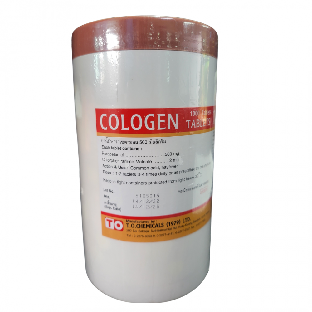 COLOGEN 1000′s TO para 500mg+ cpm 2 mg