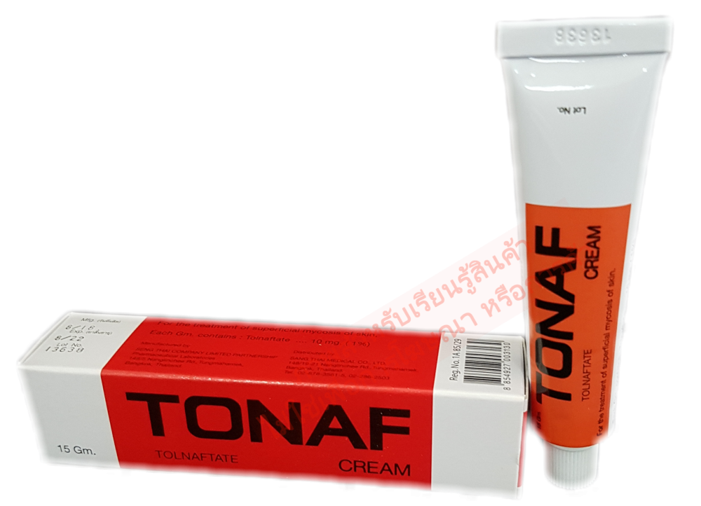TONAF 1% 15 G แดง tolnaftate 10 mg ยกโหลถูกลง