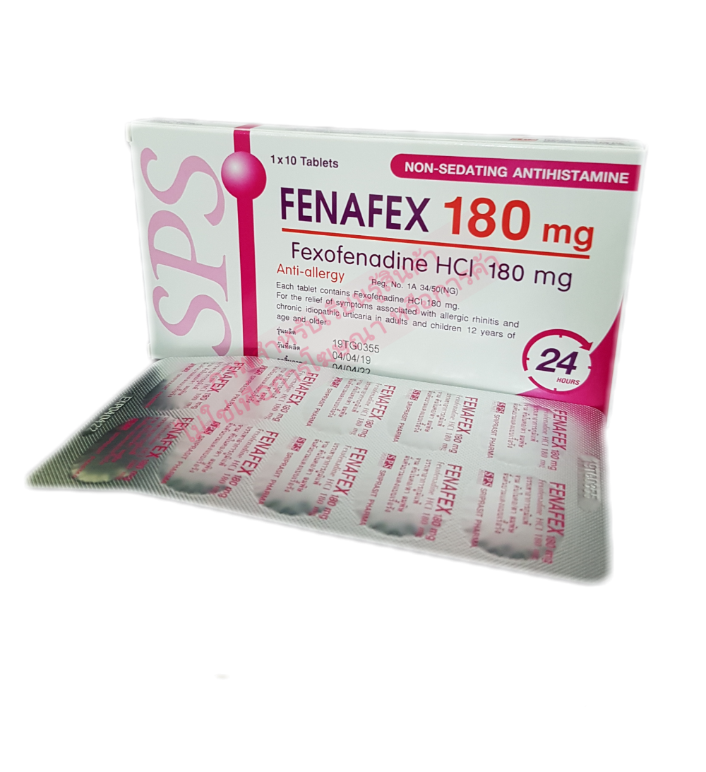 FENAFEX 180mg fexofenadine (telfast) 10′s(M36)