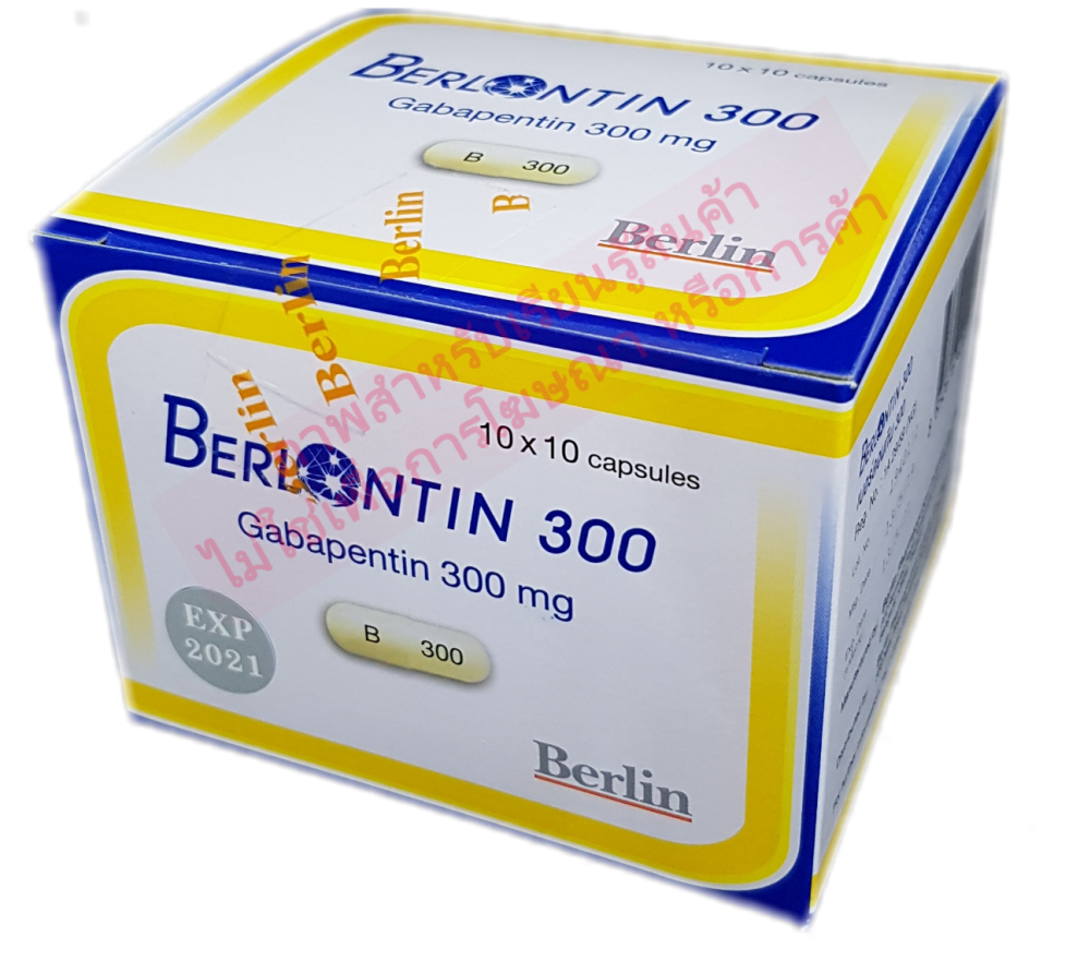 GABAPENTIN 300 mg Berlontin berlin 10*10′s ** ปรับราคา